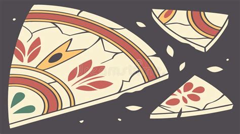 Shattered Tile Pattern Abstract Design Vector Design Generative Ai