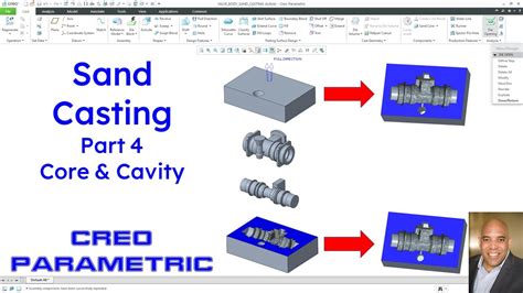 Creo Parametric - Manufacturing - Sand Casting (Part 4) - Core & Cavity ...