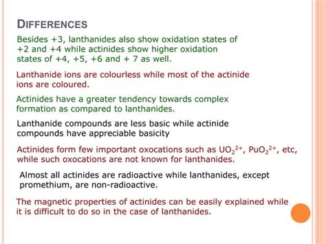 Lanthanide And Actinide Chemistry Ppt Chemistry Science