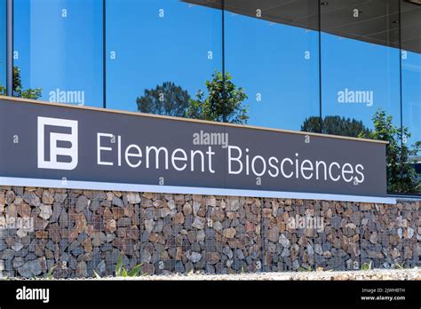 Element Biosciences Sign Is Shown At Its Headquarters In San Diego Ca
