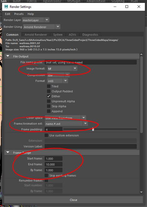 Setting Up The Render Output Lcc Render Farm