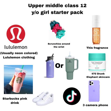 Upper Middle Class 12 Year Old Girl Starter Pack Rstarterpacks