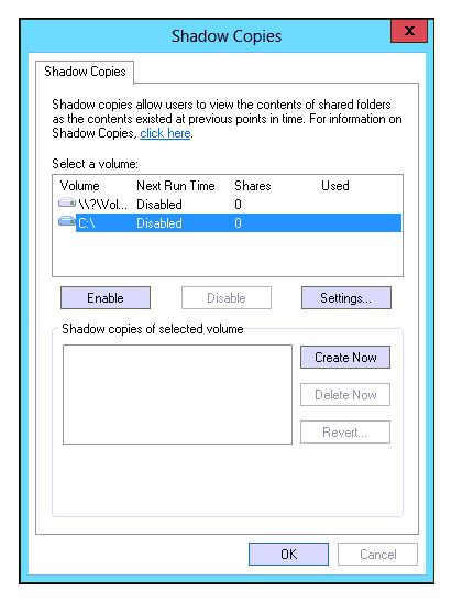 Allocating Shadow Copy Storage Space Barracuda Campus
