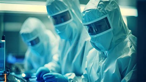 Data Scientists Work In A Modern Laboratory Of A Technology Company On