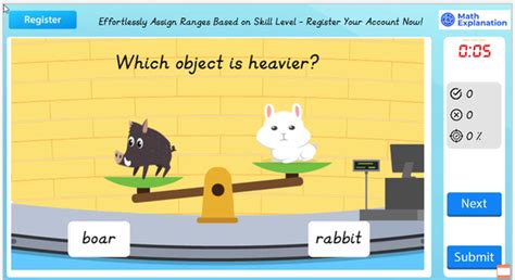 Math Explanation Comparing Masses Using A Balance Engaging Primary