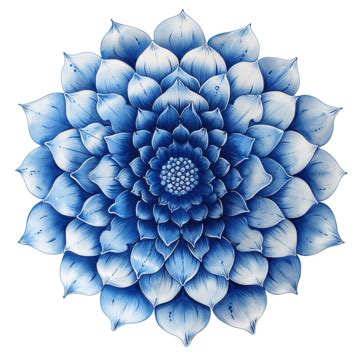 The Blue Flower Mandala Mandala Blue Mandala Flower Mandala Png