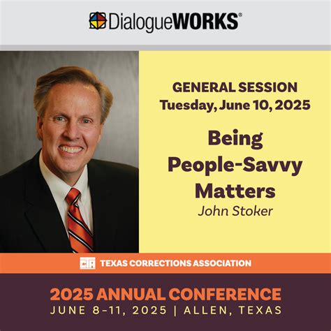 Correctional Tca Is Excited To Announce John Stoker As A Speaker For