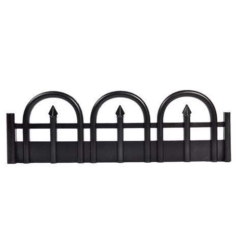 Easyflex No Dig Landscape Edging With Anchoring Spikes 5 In Tall Decorative Wrought Iron Fence