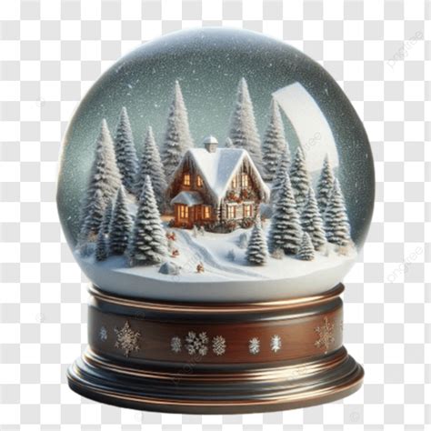 매혹적인 겨울 풍경을 연상시키는 아늑한 집이 포함된 스노우 글로브의 유쾌한 그림 아늑한 집이 들어 있는 스노우 글로브의 유쾌한 그림 겨울 풍경의 매력을 불러일으키는