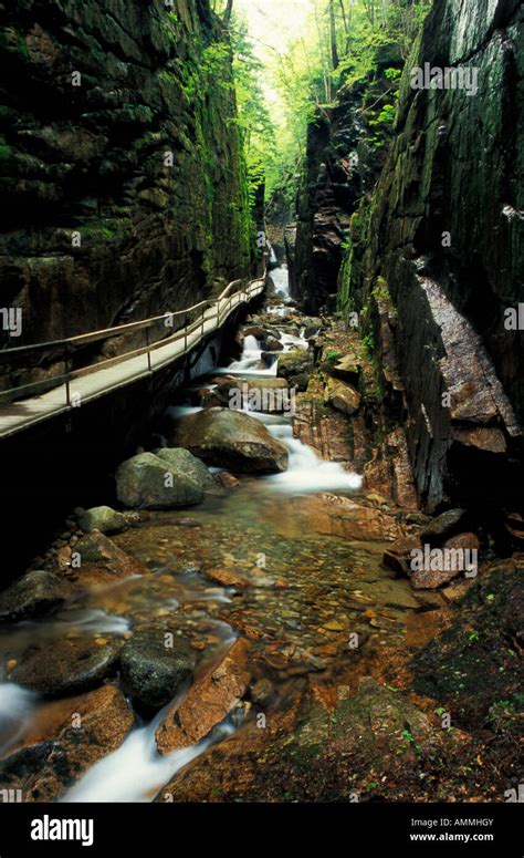 The Flume Gorge In Franconia Notch State Park New Hampshire S White