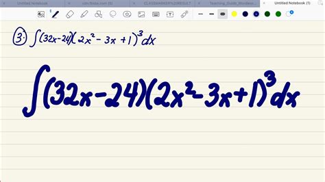 Antiderivative For Chain Rule Or Integral By Substitution Part 3 Basic