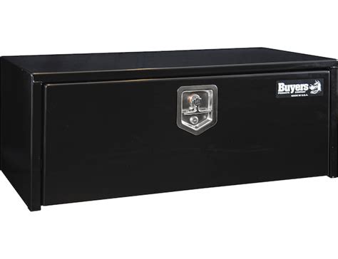14x16x36 Inch Black Steel Underbody Truck Box Space Coast Group