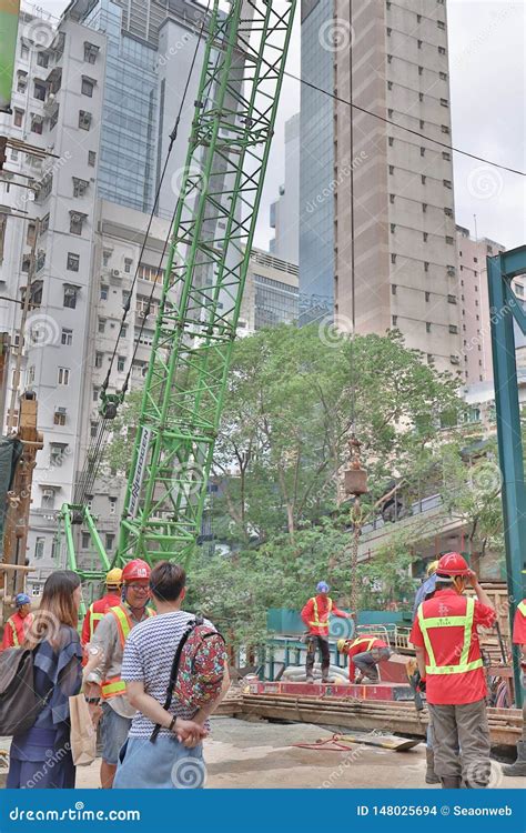 Construction Site At Hong Kong 18 May 2019 Editorial Stock Image