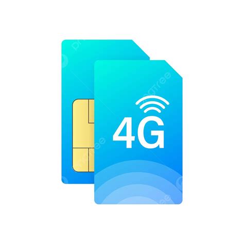 A Vector Stock Illustration Of 4g Technology Background With A 4g Sim