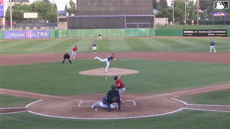 Tanner Thach Out On A Sacrifice Fly To Right Fielder Gavin Turley