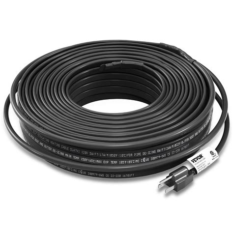Vevor Roof And Gutter De Icing 140 Feet 8wft Heating Tape 120v Self