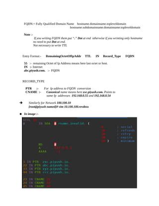 Reverse Primarydns Using Bind For Ptr And Cname Record Ipv PDF