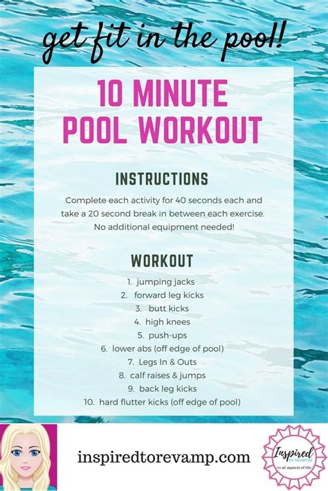 Pin By Brenna Layne On Healthy Living Exercise Pool Water Aerobics