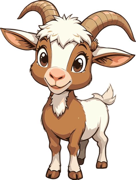 Cute Cartoon Goat