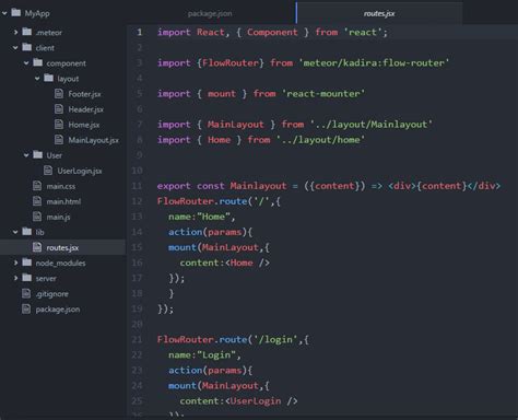 reactjs meteor flow router throwing blank pages stack overflow