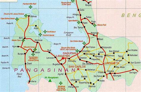Map Of Pangasinan All About Philippine Resorts