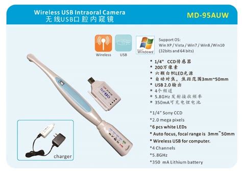 Sony Ccd Wireless Usb Out Pc Intraoral Camera Usb Dental Camera China Cordless Dental