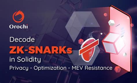Decode ZK SNARKs In Solidity Privacy Optimization And MEV Resistance
