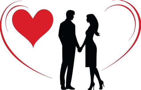 Love Couple Silhouette Vector Art Icons And Graphics For Free Download