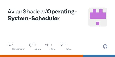 Github Avianshadowoperating System Scheduler
