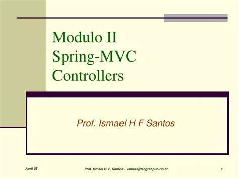 Ppt Modulo Ii Spring Mvc Controllers Powerpoint Presentation Free