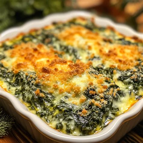 Creamed Spinach Casserole Recipe In 2025 Creamed Spinach Casserole