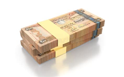 United Arab Emirates Currency Dirhams Aed 200 Note Isolated On White Background 3d