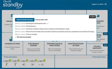 Activate Failover As Standby Database Dbvisit Support