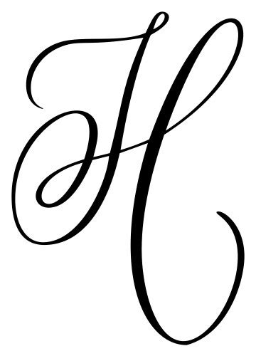 Letter Cursive H Vector Images Over 120