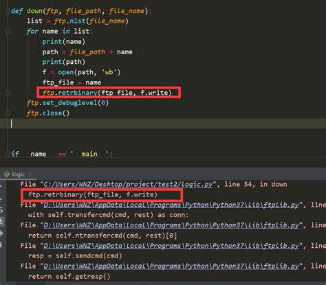 python Python ftplib模块下载文件失败 SegmentFault 思否