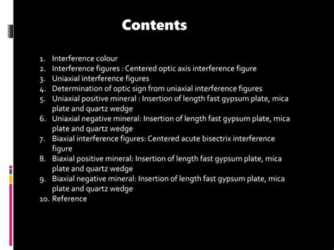 Interference Colour And Interference Figures Pptx Geology Science