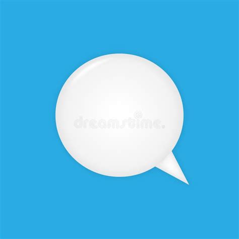 3d Abstract Speech Bubble Icons Char Message Symbol Stock Vector Illustration Of Round