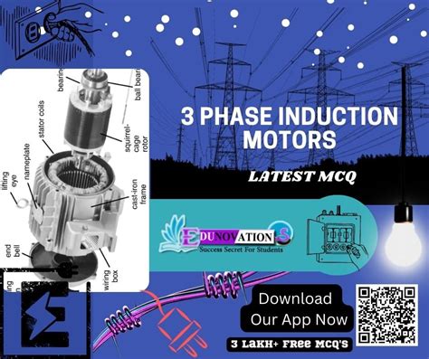 3 Phase Induction Motors Electrical Engineering Gk Mcq Mcqs Multiple Choice Questions