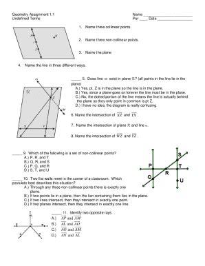 Fillable Online Geometry Assignment Fax Email Print PdfFiller