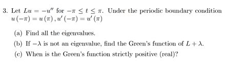 Solved 3 Let Lu U For Chegg Com