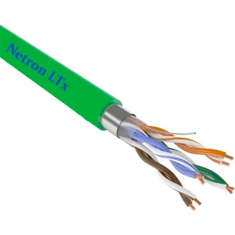 Кабель Витая пара F Utp Cat 5e Pvcls нг А Lsltx 4x2x0 52 мм Netron 32516 выгодная цена