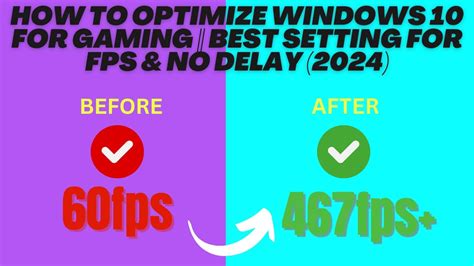 How To Optimize Windows 10 For Gaming || Best Setting for FPS & No ...