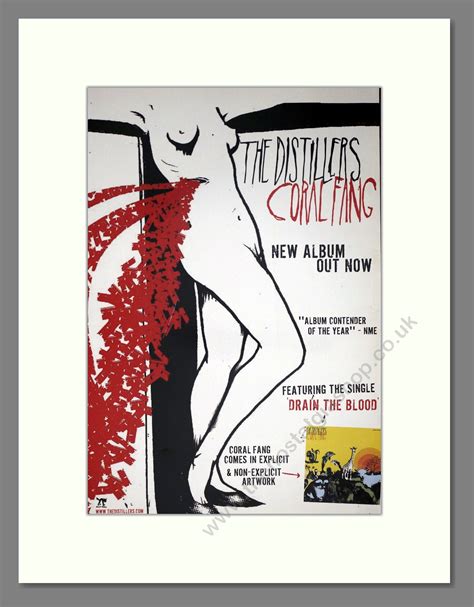 Distillers The Coral Fang Vintage Advert 2003 Ref Ad63461 The Nostalgia Shop