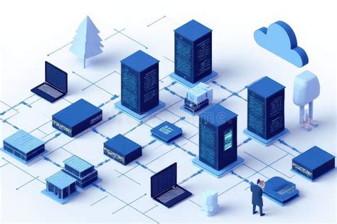 Reverse Proxy System Architecture Innovation Stock Illustration Illustration Of Devices