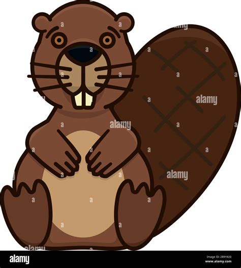 Beaver Character Isolated Vector Illustration For Beaver Day On Apr 7th