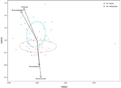 Nonmetric Multidimensional Scaling Ordinations For Fungal Communities Download Scientific