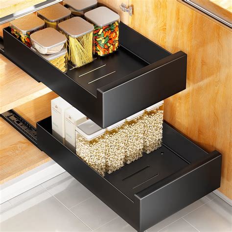 Pull Out Cabinet Organizer Fixed With Adhesive Nano Filmheavy Duty