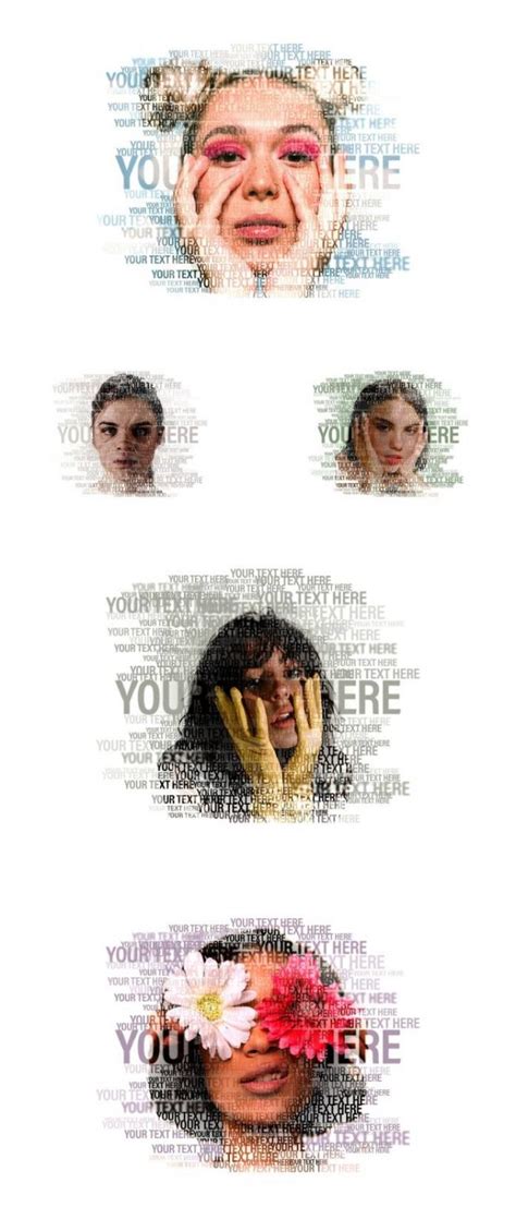 Adobe Photoshop Text Masking Portrait Photo Effect