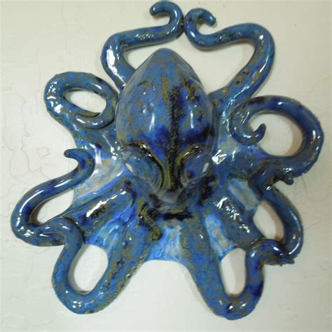 Ceramic Octopus Sculpture Etsy