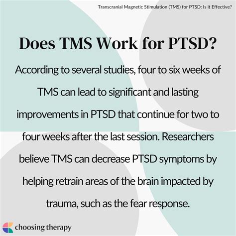 TMS For PTSD How It Works Cost What To Expect